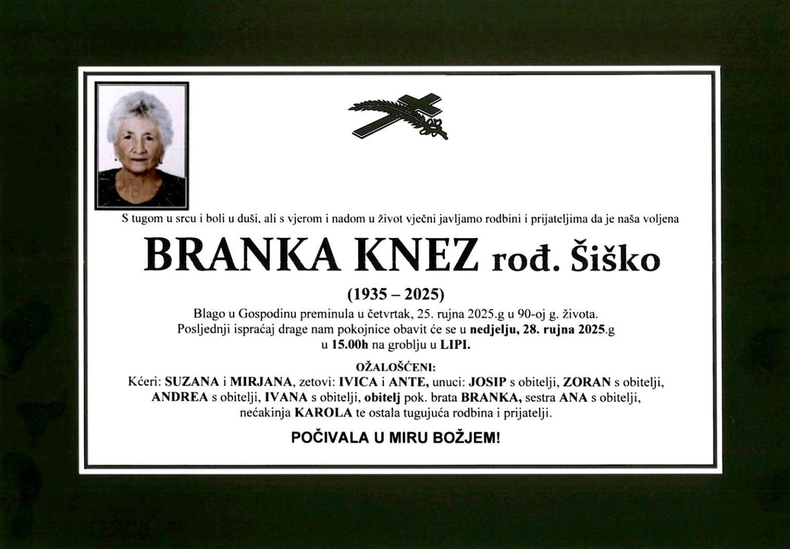 Osmrtnice Livno